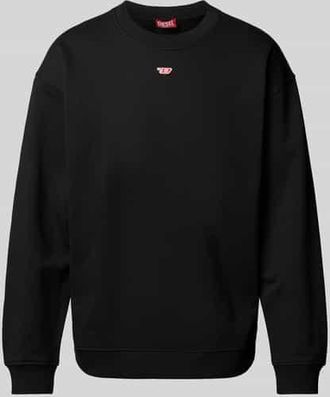 Diesel Sweatshirt mit gerippten Abschl&uuml;ssen