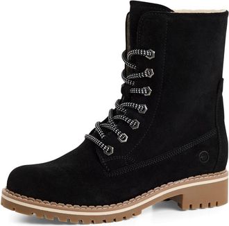 Tamaris Damen Warmfutter Schn&uuml;rstiefelette schwarz 41