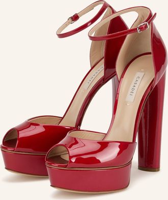 Casadei Casadei Plateau-Sandaletten Samurai rot