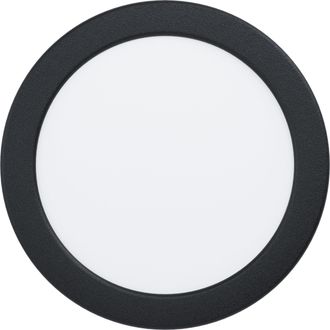 Eglo LED Einbaustrahler Fueva 5, &Oslash; 16,6 cm, Spot aus Stahl und einer Kunststoff Leuchtfl&auml;che, Einbauleuchte in Schwarz, Wei&szlig;, Einbauspot flach, geringe Ein