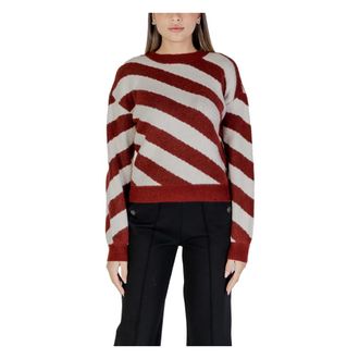 Vero Moda Vero Moda, Femme, Pulls, Multicolore, Taille: 40 FR Pull en Tricot Rayé à Col Rond