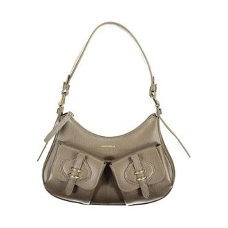 Coccinelle Umh&auml;ngetasche aus Leder mit doppelten Fronttaschen - - Bags - Damen - Braun - ONE SIZE