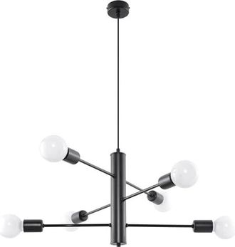 Sollux Lighting Sollux Lighting Leuchtmittel: E27, 6x60W, 6x15W LED, 50-60Hz, ~220-230V, IP20, Schutzklasse I Leuchtmittel nicht inkl. Abmessungen: 60/60/85 cm Materi