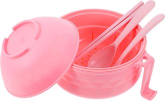 Healifty Mikrowellengeeignete Ramen Schüssel Mit Deckel Set Aus Sicherem Kunststoff Spülmaschinenfest Für Suppe Nudeln Reis Mikrowellen Schnellkocher Studenten