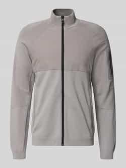 HUGO BOSS Regular Fit Sweatjacke aus Viskose-Mix Modell TOUR HY