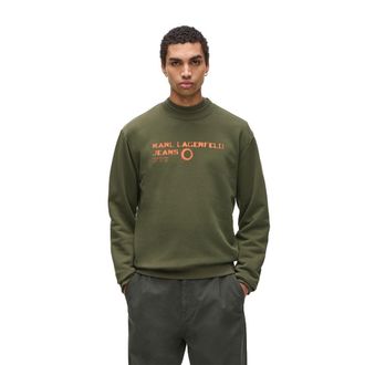 Karl Lagerfeld Regular Eclipse Logo Sweat, Forest Night, M