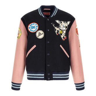 Kenzo Badges Embroidered Varsity Jacket - - Jackets - Herren - Mehrfarbig - S