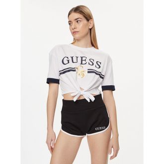 Guess T-Shirt Mylah V4GI00 I3Z14 Wei&szlig; Boxy Fit