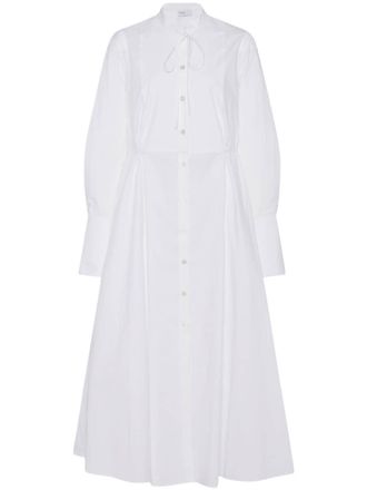 Rosetta Getty robe-chemise en popeline - Blanc