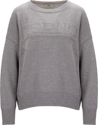 Herno Femme, Pulls, Gris, Taille: 42 FR Pulls &agrave; col rond