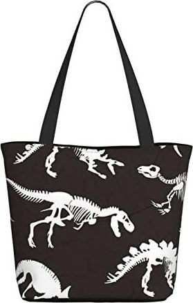 AOOEDM Dinosaur Bones Ladies Shopping Bag 13x11x7in.Le cadeau parfait pour la Saint-Valentin.Cest de la Saint-Valentin pour maman, fille, &eacute;pouse, etc