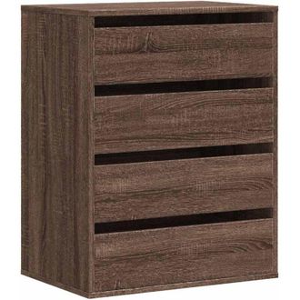 vidaXL Kommode Braun Eichen-Optik 60x41x76 cm Holzwerkstoff - Vidaxl