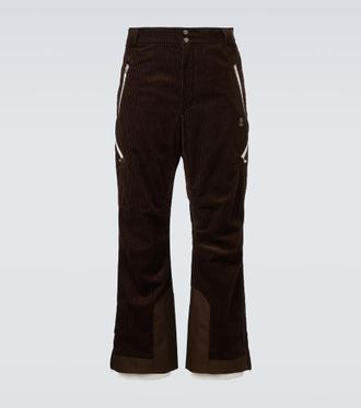 Brunello Cucinelli Pantalon de ski en velours côtelé de coton