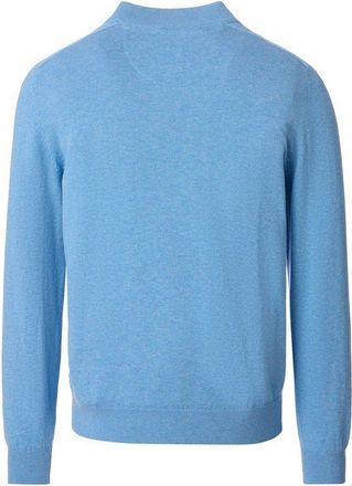 Redmond Strickjacke REDMOND Casual Herren Strickjacke College Zipper Comfort Hellblau