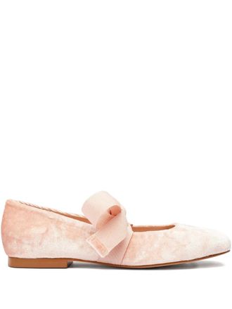 Sarah Chofakian Gris Ballerinas mit Schleifendetail - Rosa