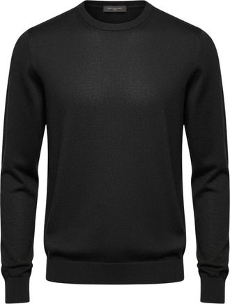 Daniele Fiesoli Homme, Pulls, Noir, Taille: 3XL 2025/02 9045 Tricot Ras du Cou