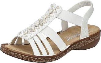 Rieker Sandales pour femme 62809, beige, 36 EU