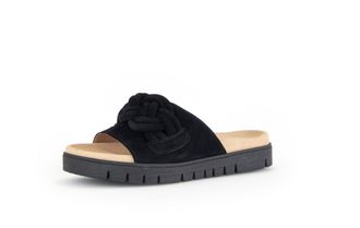 Gabor Damen Pantoletten, Frauen Slipper,Best Fitting,Gartenschuhe,Sommerschuhe,sommerclogs,Sandalen,Freizeitschuhe,Slides,schwarz,37 EU / 4 UK