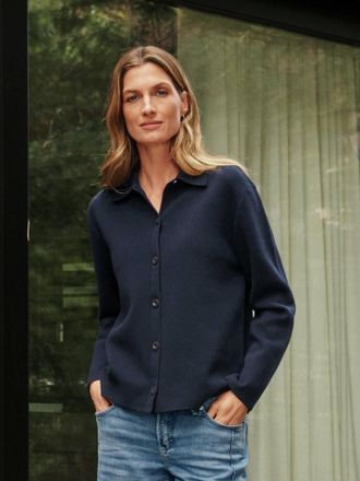 Basler Strickjacke BASLER blau