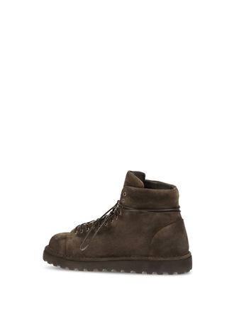 Mars&egrave;ll Mens Lace-Up Shoes Dark Brown Flat