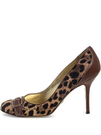 Dolce & Gabbana escarpins à imprimé léopard 95 mm (2023) - Tons neutres