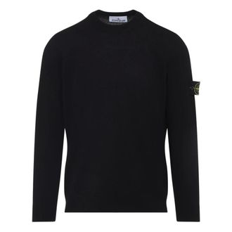 Stone Island Homme, Pulls, Noir, Taille: S Crew Neck Merino