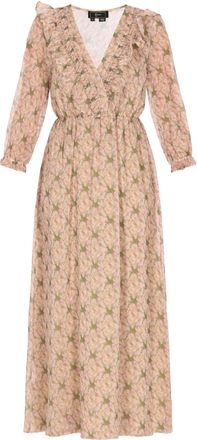 Faina Kleid Frauen beige mehrfarbig