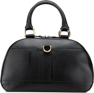 Burberry sac à main Dome en cuir médium (2000-2017) - Noir