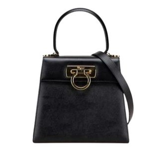 Ferragamo Sac &agrave; main en cuir Pre-owned - Femme - Pre-owned - Noir - Taille: ONE Size