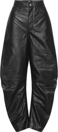 Rotate Rotate Birger Christensen, Femme, Pantalons, Noir, Taille: 36 FR Pantalon en cuir
