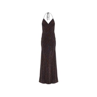 Matteau Low Back Halter Dress - - Dresses - Damen - Braun - M