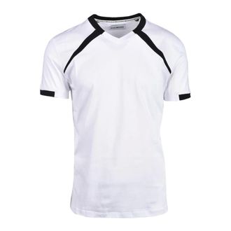 Dirk Bikkembergs Homme, Tops, Blanc, Taille: S T-shirt en coton