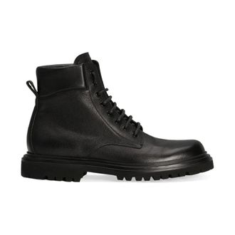 Dolce & Gabbana Homme, Chaussures, Noir, Taille: 42 EU Bottes &agrave; lacets en cuir