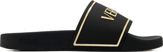 Versace Homme, Chaussures, Noir, Taille: 41 EU Rubber Tongs