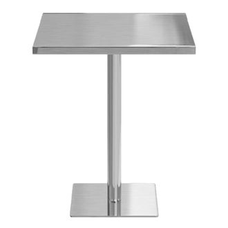 Generic Kleiner runder K&uuml;chentisch, runder K&uuml;chentisch f&uuml;r kleine R&auml;ume, Esstisch aus Edelstahl f&uuml;r Fr&uuml;hst&uuml;cksecken