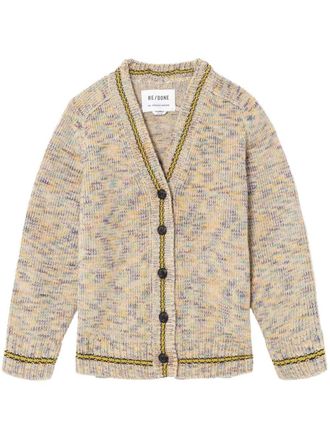 Re/Done cardigan 90s &agrave; coupe oversize - Marron