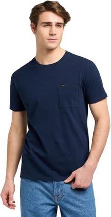 Lee Ultimate Pocket Tee T-Shirt, Rivet Navy, M Hommes