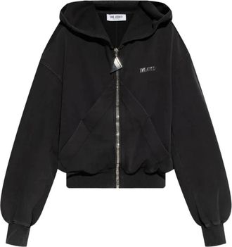 The Attico Femme, Sweatshirts et sweats &agrave; capuche, Noir, Taille: 36 FR Oversized Cotton SweaT-shirt