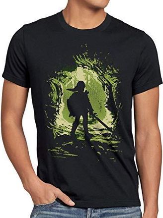 style3 Link Explorer T-Shirt Homme Hyrule Gamer Switch, Taille:5XL, Couleur:Noir