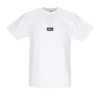 Obey Homme, Tops, Blanc, Taille: XL Tee-shirt Homme Bar Classique Noir
