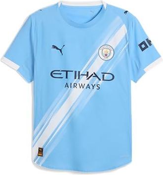 Puma Maillot Manchester City Domicile 2025/26 Saison - Authentique avec boîte Cadeau - Homme - Team Light Blue- Taille : L