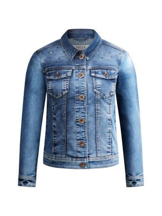 soccx Jeansjacke mit vielen Taschen