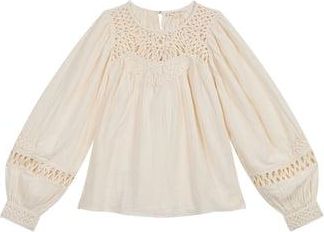 Louise Misha Top manches longues uni en coton