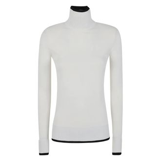 Toteme Enganliegender Rippstrick-Pullover - - Knitwear - Damen - Wei&szlig; - XS