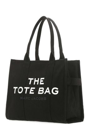 Marc Jacobs Womens Mano Tote Black Cotton