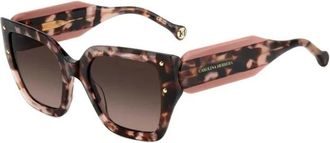 Carolina Herrera Femme, Accessoires, Rose, Taille: 53 MM Squared Lunettes de soleil