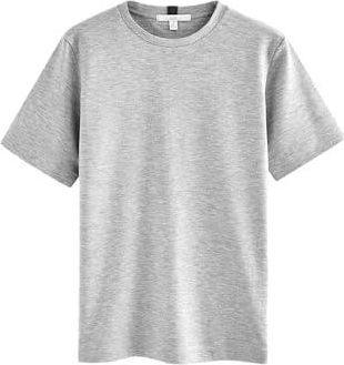 Next Femme T-Shirt Ras du Cou &eacute;pais &agrave; Manches Courtes Gris 38