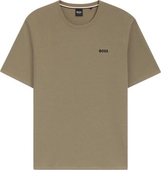 HUGO BOSS T-Shirt f&uuml;r Herren, Waffelstrick (Braun)