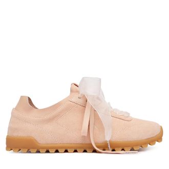 Calvin Klein Sneakers Calvin Klein Low Profile Run Mg Sue Db Laces HW0HW03150 Hellrosa