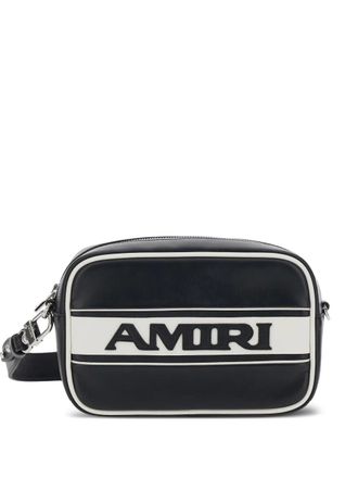 Amiri sac port&eacute; &eacute;paule &agrave; rayures - Noir